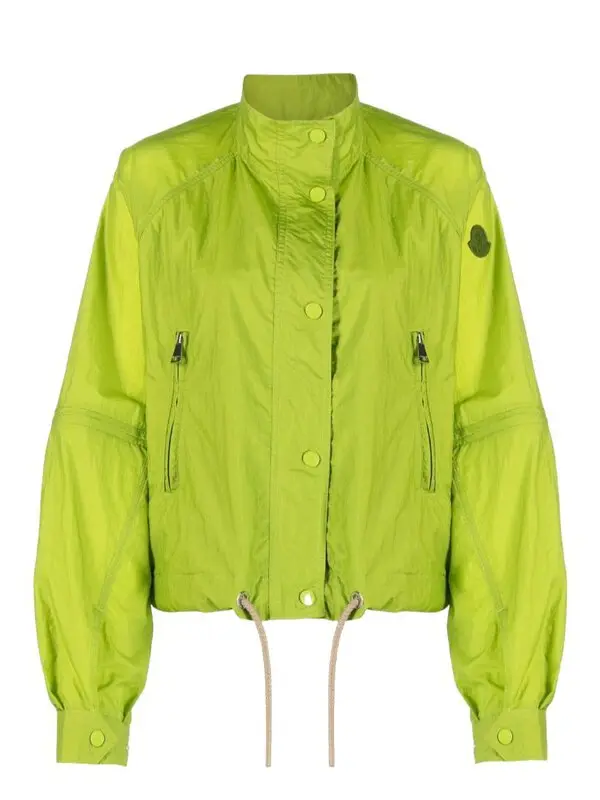 Moncler High-neck Lightweight Jacket - Green