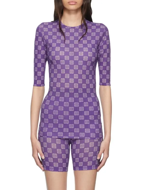 AMBUSH Monogram Fitted T-shirt - Purple