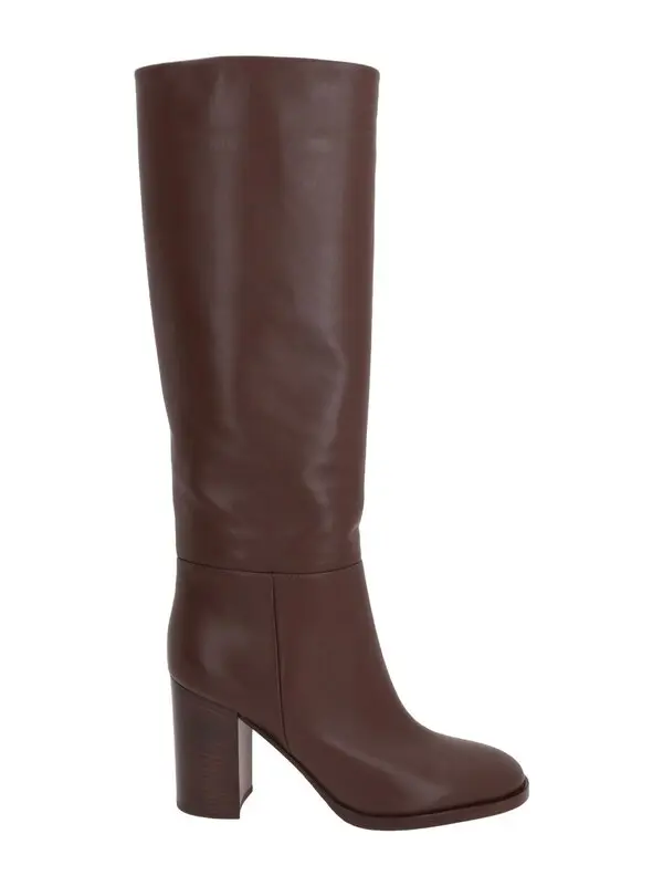GIANVITO ROSSI Knee High Boots With Block Heel - Brown
