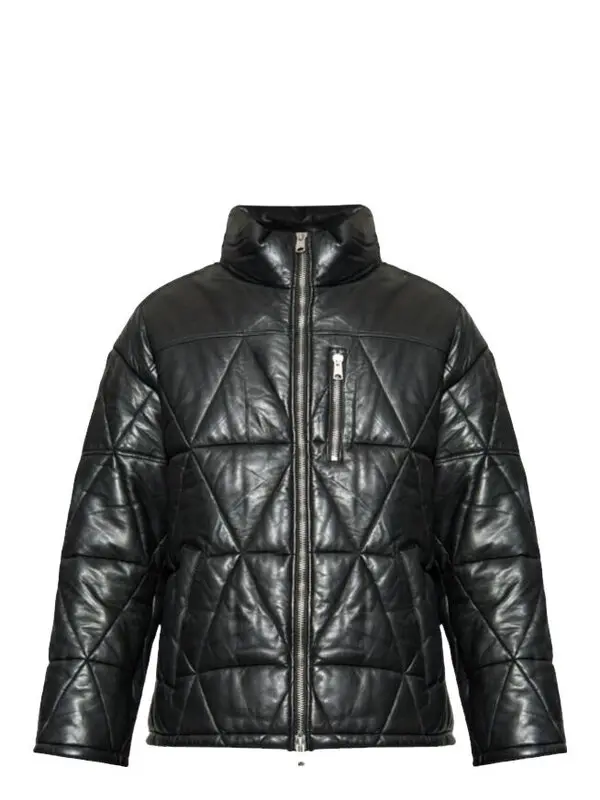 ALLSAINTS Brockwell Quilted Leather Jacket - Black