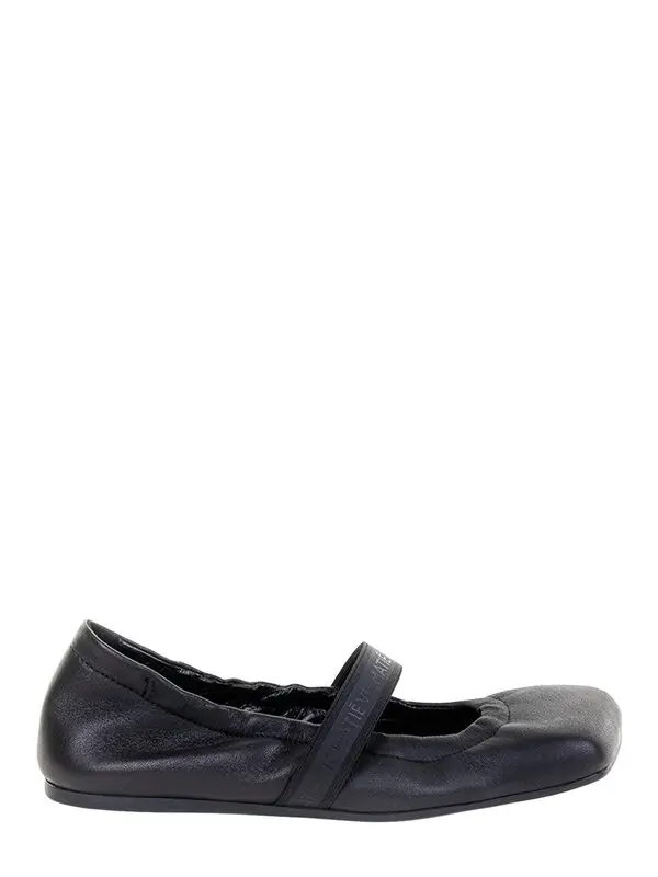 VIC MATIE Almond Toe Ballerinas - Black