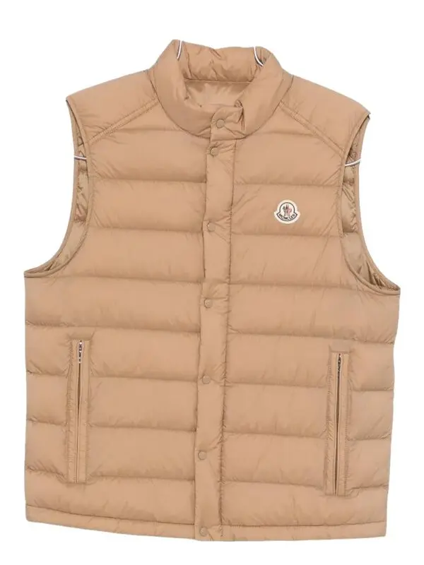 Moncler Barthe Padded Gilet - Brown