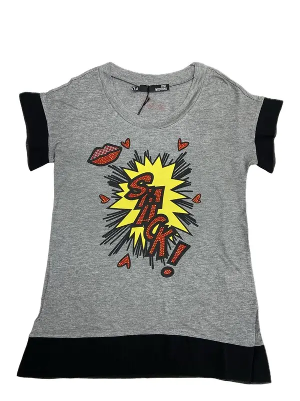 Moschino Short Sleeve T-shirt - Gray