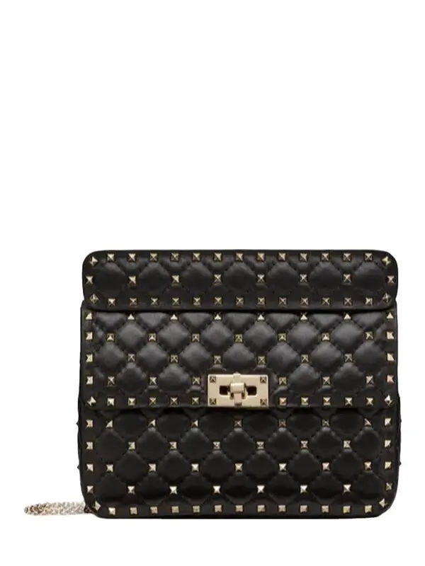 Valentino Garavani Rockstud W Spike Shoulder Bag - Black