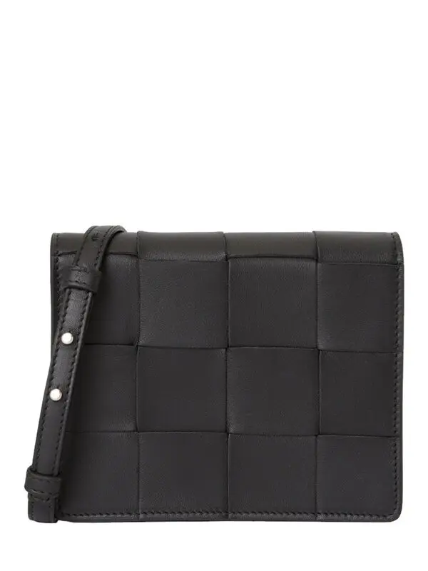 Bottega Veneta Mini Cassette Shoulder Bag - Black