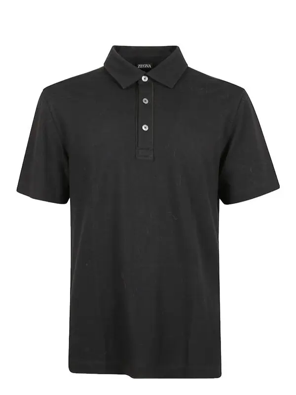 Zegna Buttoned Polo Shirt - No