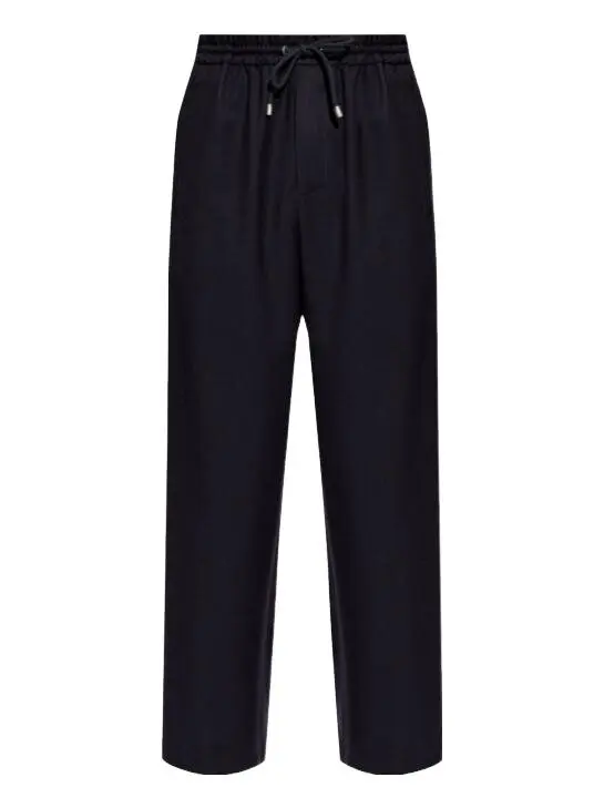 Loewe Drawstring Casual Pants - Navy Blue