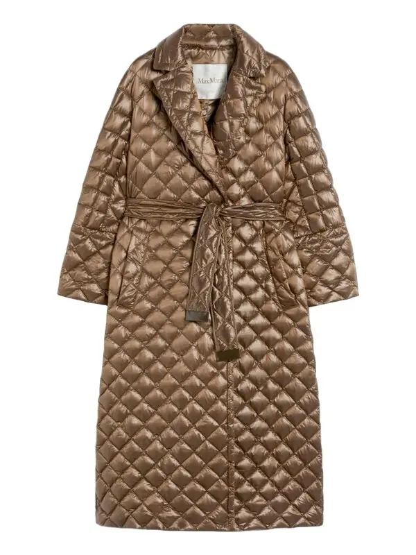 Max Mara Quilted Down Jacket - Gold Beige