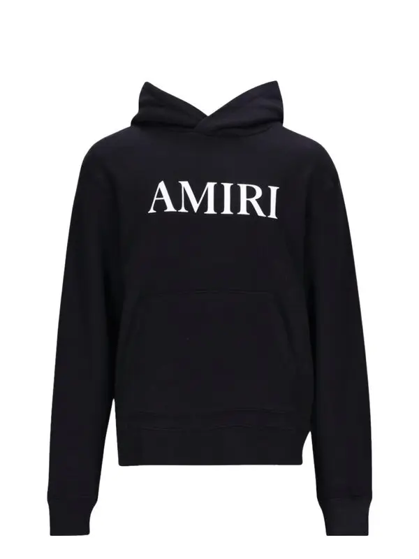 Amiri Logo Printed Hoodie - Black