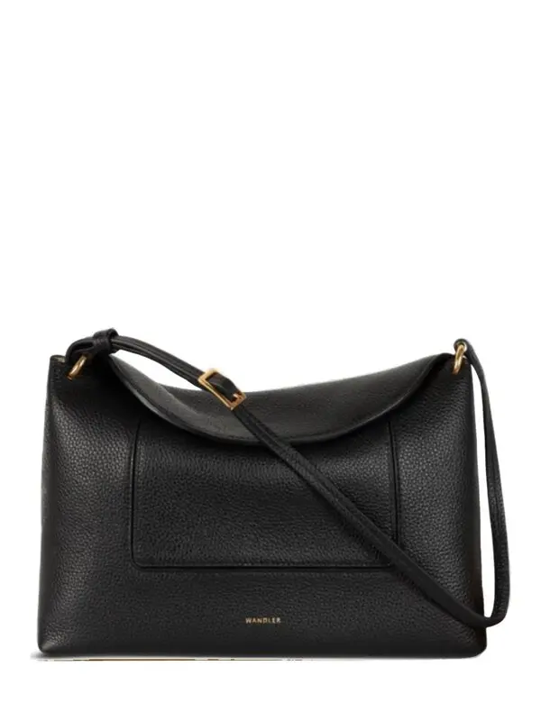 WANDLER Logo Shoulder Bag - Black