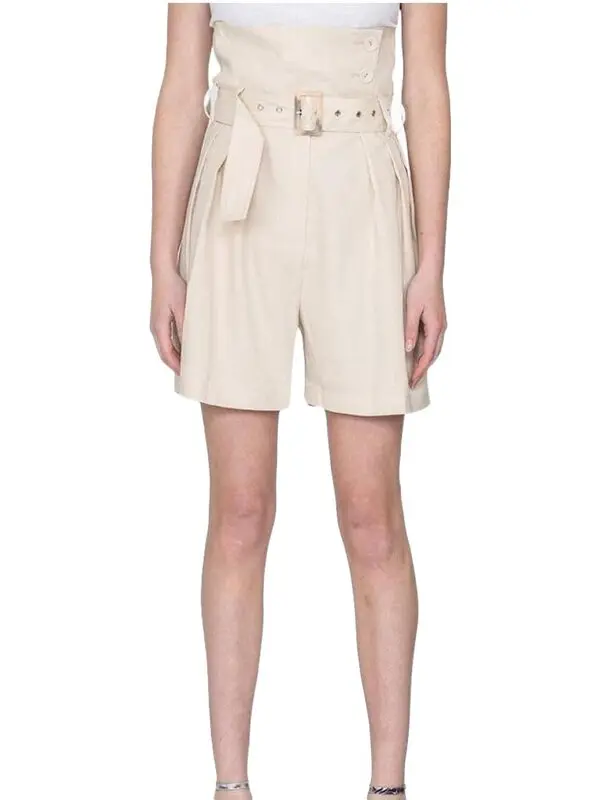KIMHEKIM High-waisted Belted Shorts - Pink