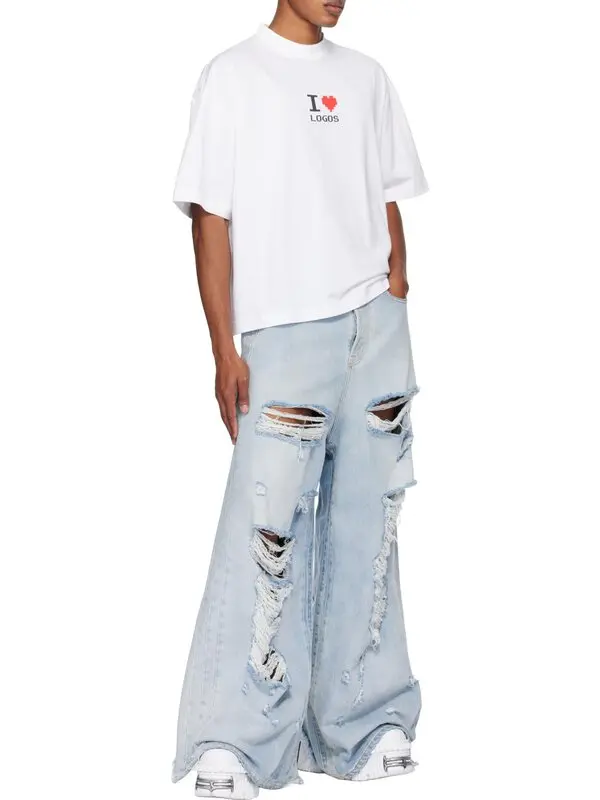 Vetements I Love Logos-print T-shirt - White