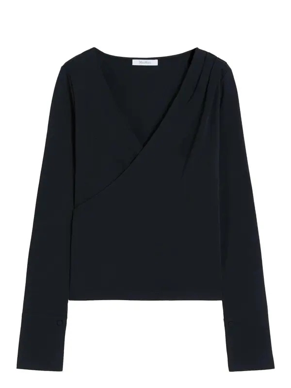 Max Mara Wool Long-sleeved Knitted Sweater - Ultramarine Blue