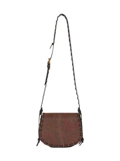 Etro Small Drya Paisley Jacquard Crossbody Bag - Brown