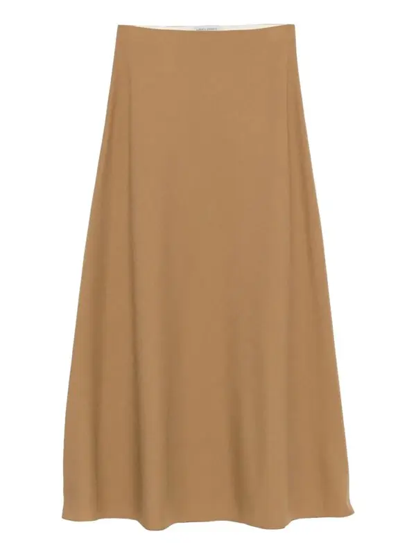 Alberta Ferretti High-waisted Midi Skirt - Brown