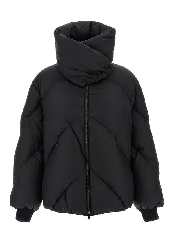 TATRAS Echeveria Down Jacket With Stand Collar And Drawstring Hem - Black