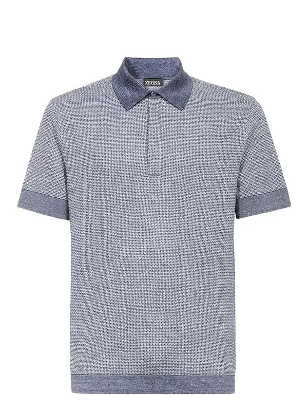 Zegna Short-sleeved Polo Shirt - Gray