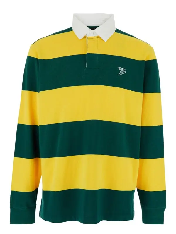 Polo Ralph Lauren Long-sleeved Striped Polo Shirt - Multicolor
