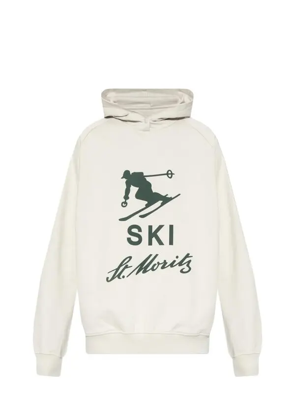 Bally Graphic Printed Hoodie - White