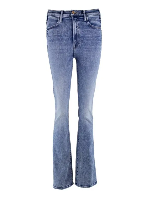 MOTHER Hustler Sneak High-rise Tapered Jeans - Blue