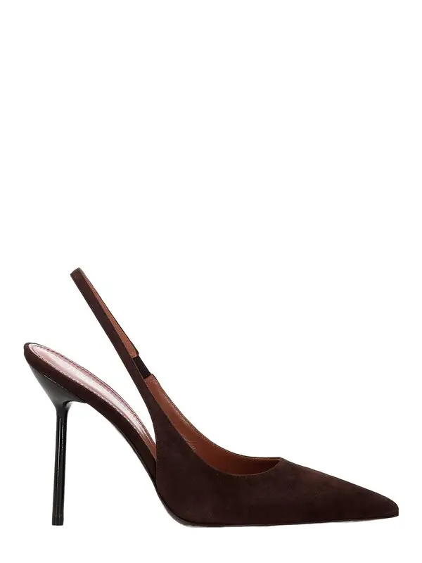 Paris Texas Pointed Toe High Heel Sandals - Black