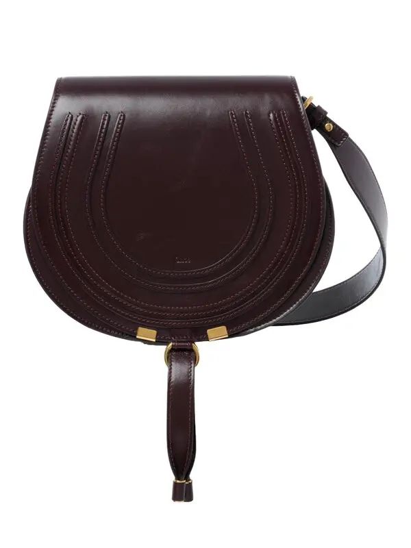 Chloé Marcie Saddle Crossbody Bag - Auburn