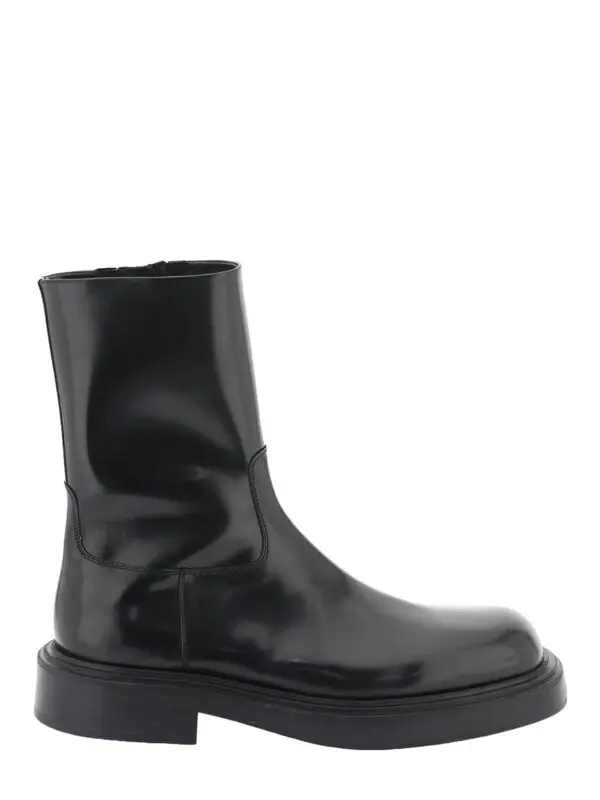 FERRAGAMO Formia Round-toe Ankle Boots - Black