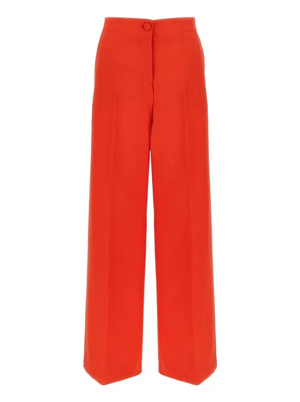 Brioni Pleated Wide-leg Stretch Trousers - Red