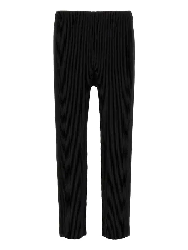 Issey Miyake Homme Plissé Kersey Pleats Pants - Black