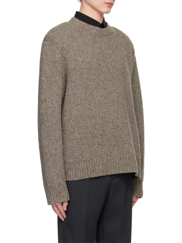 Bottega Veneta Long-sleeved Crewneck Sweater - Taupe