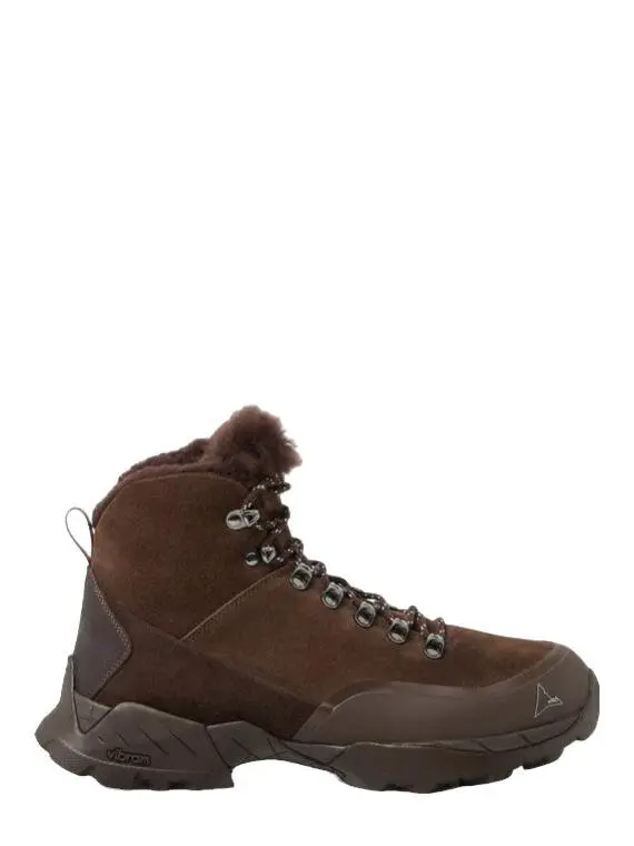 Loro Piana Andreas" Lace-up Suede Boots - Carob Bean