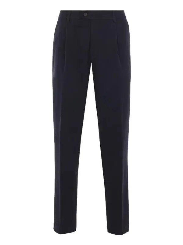 Eleventy Pleated Tapered Pants - Black