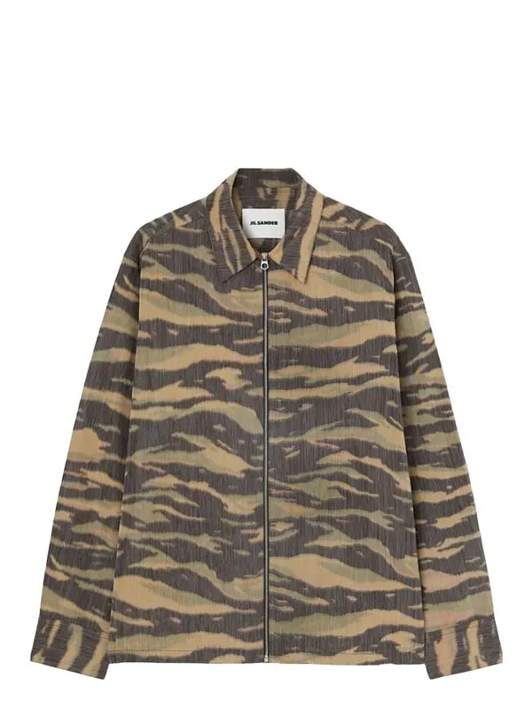 JIL SANDER Printed Overshirt - Black