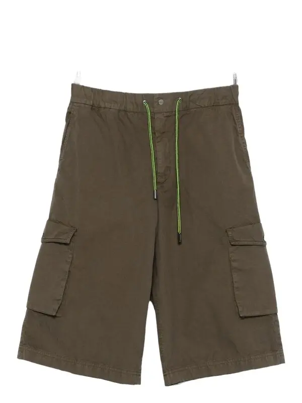 Herno Cargo Shorts With Drawstring Waist - Brown
