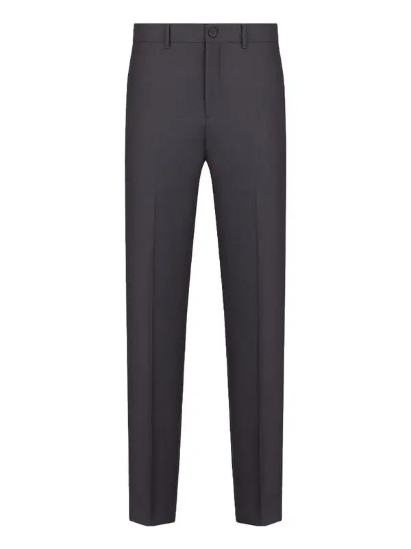 Dior Button Detailed Straight-leg Trousers - Black
