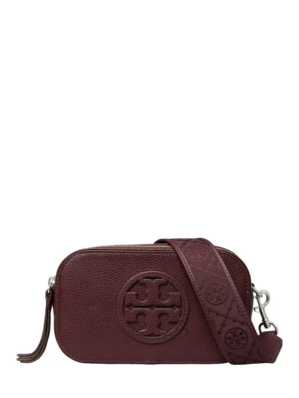 Tory Burch Mini Miller Logo-appliqué Crossbody Bag - Dark Magenta