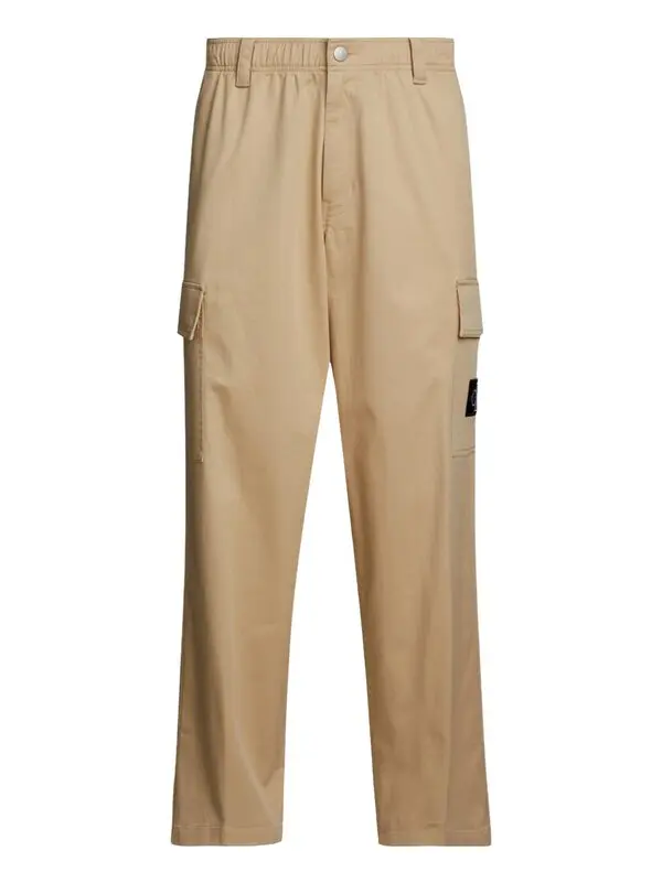 Calvin Klein Cotton Twill Cargo Pants - Nude