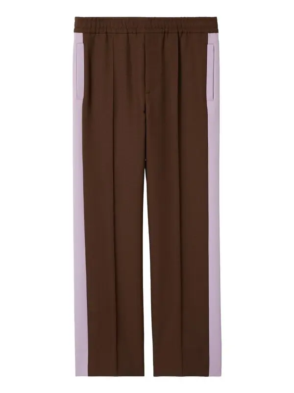 Gucci Stripe Detailed Pants - Brown
