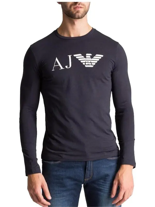 Emporio Armani Long Sleeved T-shirt - Black
