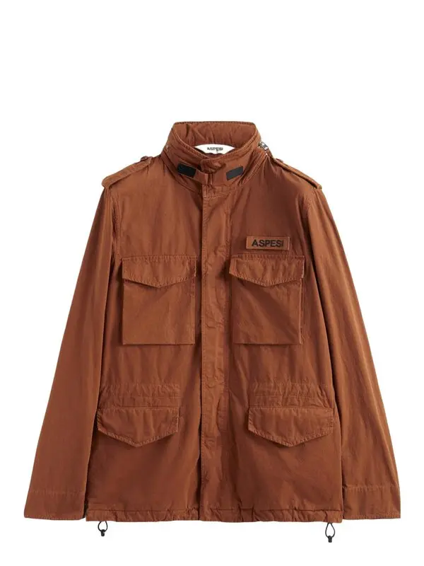 Aspesi Multi-pocket Cotton Jacket - Brown
