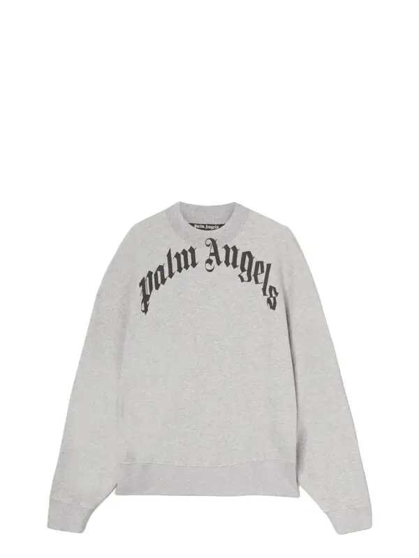 Palm Angels Logo Crewneck Sweatshirt - White
