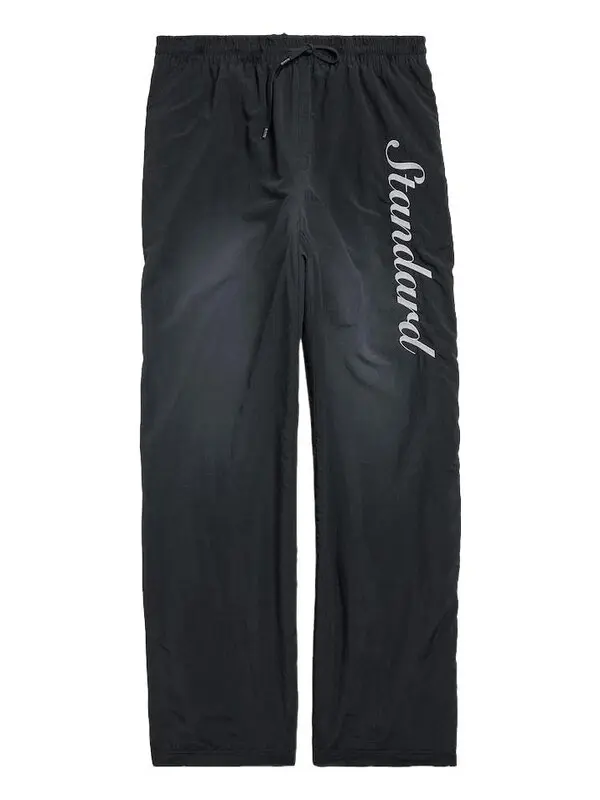Balenciaga Standard Script Large Tracksuit Pants - Black