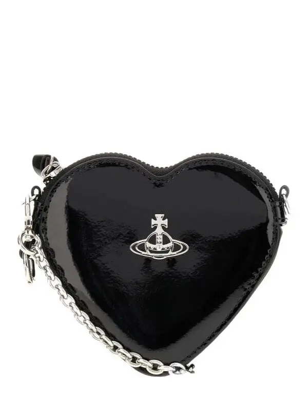 VIVIENNE WESTWOOD Heart-shaped Card Bag - Black