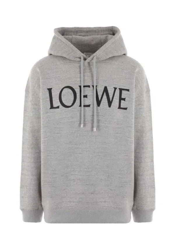 Loewe Oversize Hoodie In Cotton - Grey