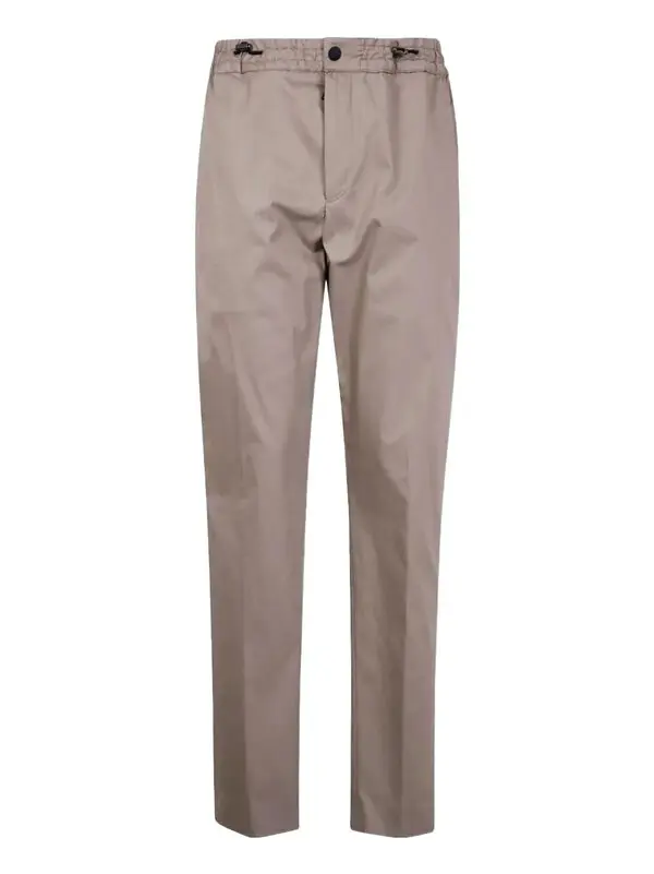 PT TORINO Elastic Waistband Casual Pants - Nude