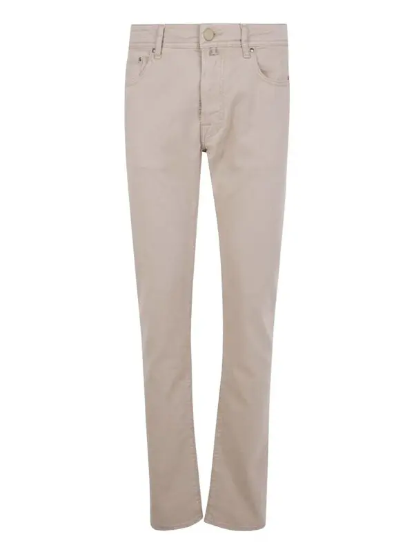 Jacob Cohen Embroidered Pocket Trousers - Nude
