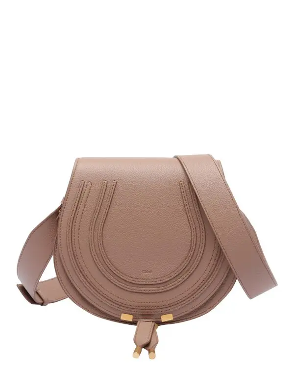 Chloé Marcie Saddle Bag - Brown