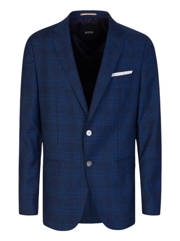 Hugo Boss Single-breasted Blazer - Blue