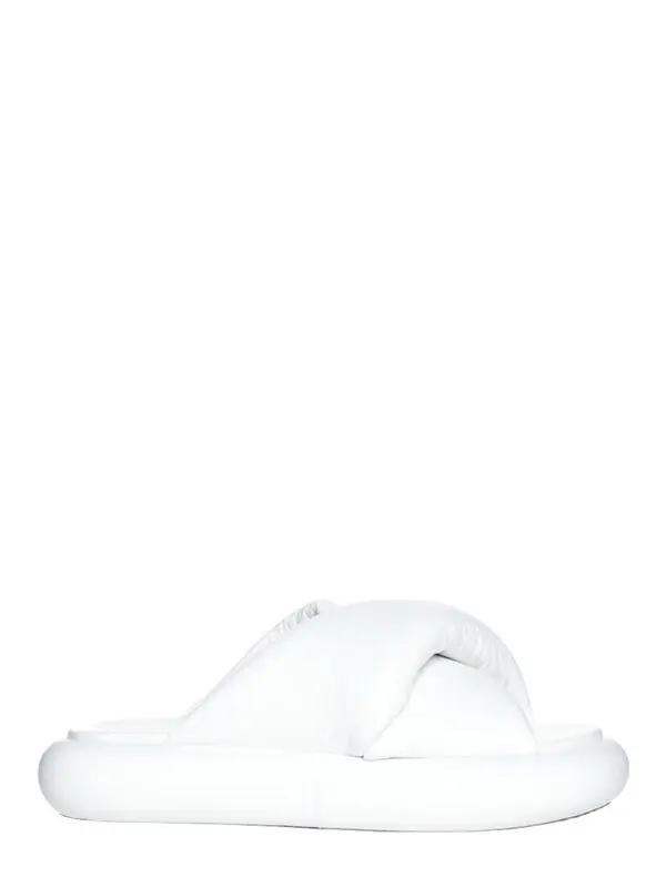 J.W.ANDERSON Logo Open Toe Slippers - White