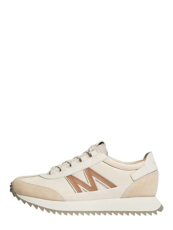 Moncler Pacey2 Suede Nubuck Trainers - Light Beige